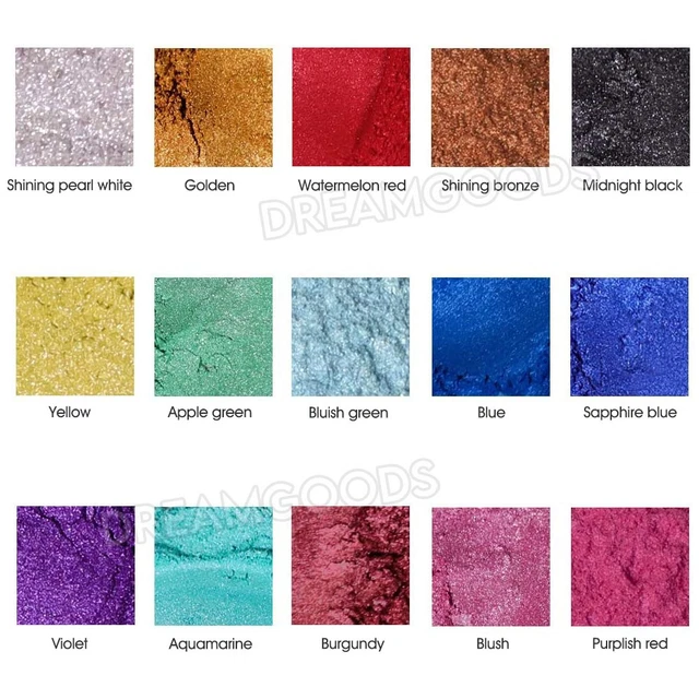 8PCS PEARL PIGMENT Powder for Epoxy Resin Floors Metallic Dye Ultra ...