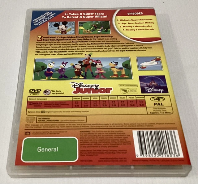 MICKEY MOUSE CLUBHOUSE - Super Adventure! DVD Region 4 Free Post Disney ...