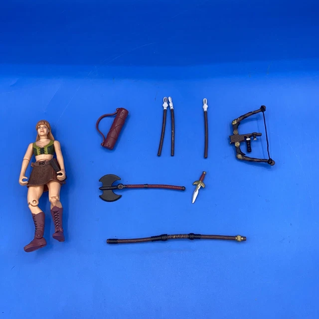 FIGURINE XENA WARRIOR Princess Gabrielle Orphan Of War Spinning Staff ...