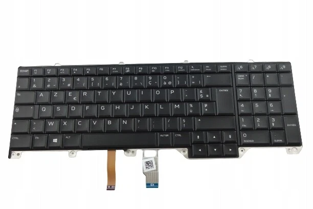 NEW GENUINE BACKLIT Keyboard French Azerty Dell Alienware 17 R4 YTG3P ...
