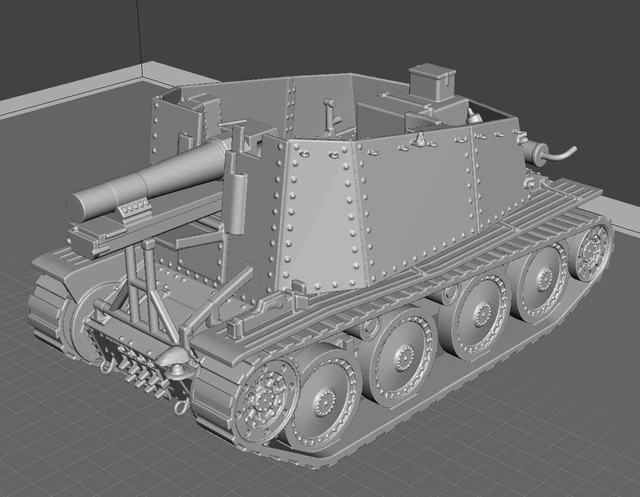 GERMAN GRILLE WAR Tank 1:43 Scale White Color 3D printed model kits DIY ...