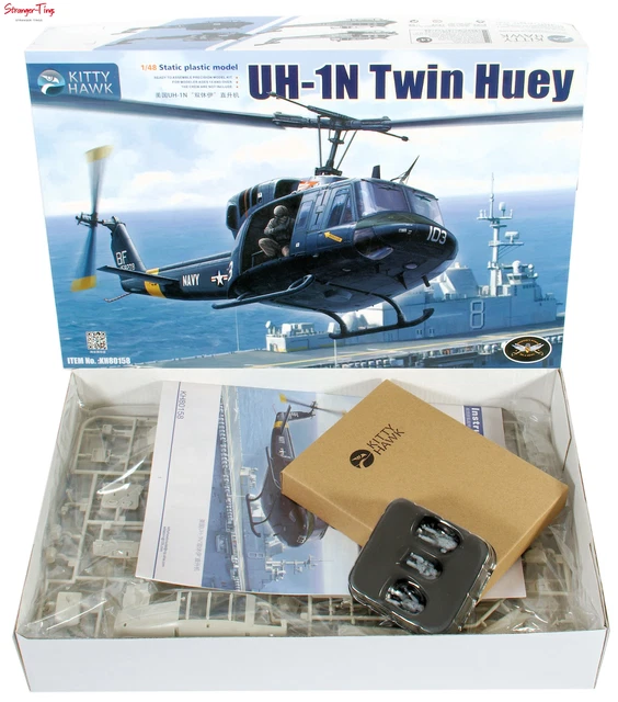 KITTY HAWK 1/48 UH-1N Twin Huey Model Kit £42.99 - PicClick UK