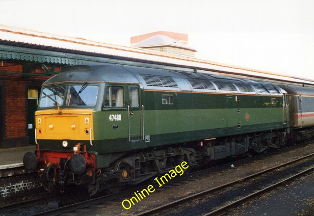 RAILWAY PHOTO 6X4 Class 47 47488 passenger train Reading c1998 £1.00 ...