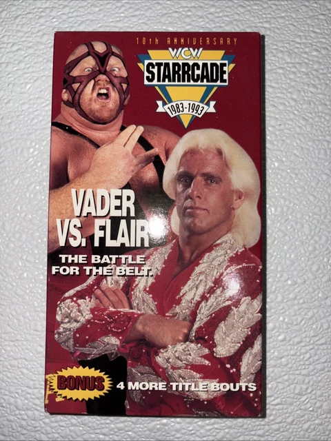 VINTAGE WCW STARRCADE 1993 VHS TAPE NWA NWO WWF WWE LEGENDS RIC FLAIR ...