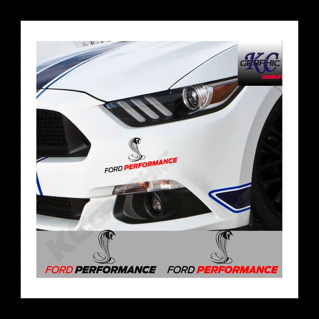 FORD PERFORMANCE DECAL Vinyl Mustang GT Shelby Cobra Windshield Doors ...
