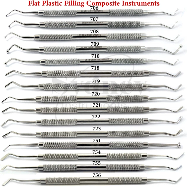 COMPOSITE BALL TIP Burnisher Plugger Amalgam Plastic Flat Restorative ...