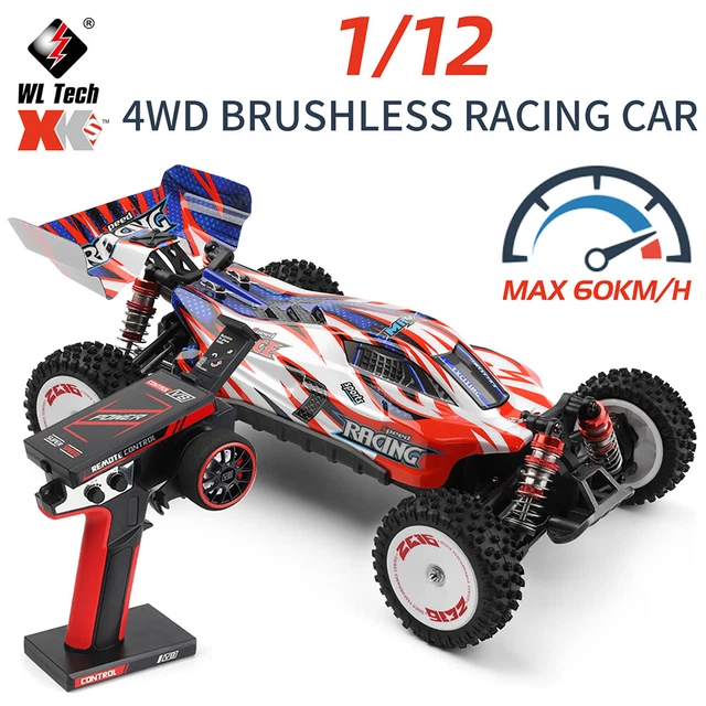 WLTOYS 124008 1/12 4WD 2.4G 60km/h High Speed Brushless Motor RC Racing ...