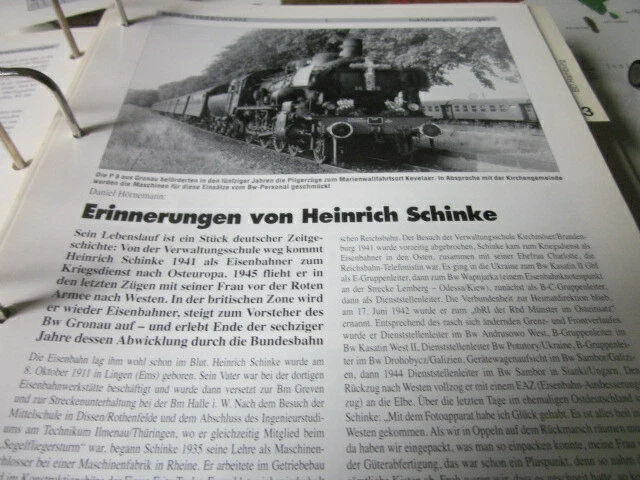 BW MIT GLEISPLAN 2 Lokführererinnerungen von Heinrich Scvhinke 6S EUR 6 ...