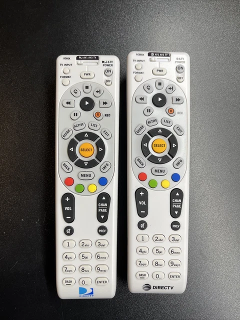 UNIVERSAL DIRECTV RC66RX IR/RF Remote Control AT&T Replaces RC65 RC64 ...
