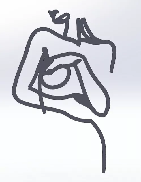 20 Dxf File Cnc Laser Cut Plasma Router Minimalist Women Sexual Boobs