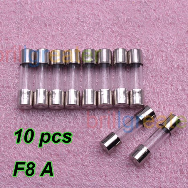 10PCS T8A L250V Cartridge GLASS Fuses 5x20mm Fast-Blow* $6.86 - PicClick CA