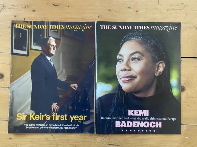 THE SUNDAY TIMES Magazine Keir Starmer, Kemi Badenoch £5.00 - PicClick UK
