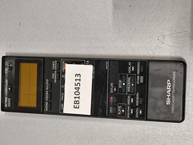 SHARP G0417UM VCR Remote Control - Used, Fully Functional £24.12 ...