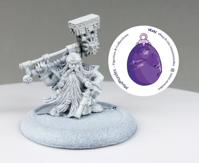 WARHAMMER AOS, DWARF, Nain, Master Engineer Ingenieur, Great hammer ...