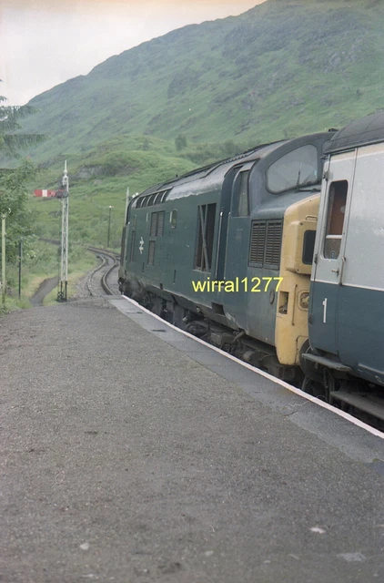 ORIGINAL RAILWAY PHOTOGRAPHIC negative Class 37 37114 at Glenfinnan £4. ...