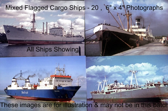 BK041 - VARIOUS Flagged Merchant Ships all showing - 20 Photographs 6 ...