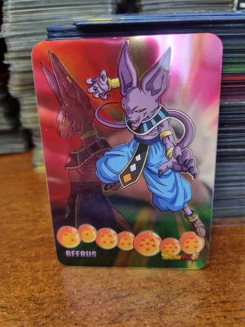 LAMINCARDS 160 BEERUS DragonBall Ultra Power LIMITED METAL EDITION EUR ...