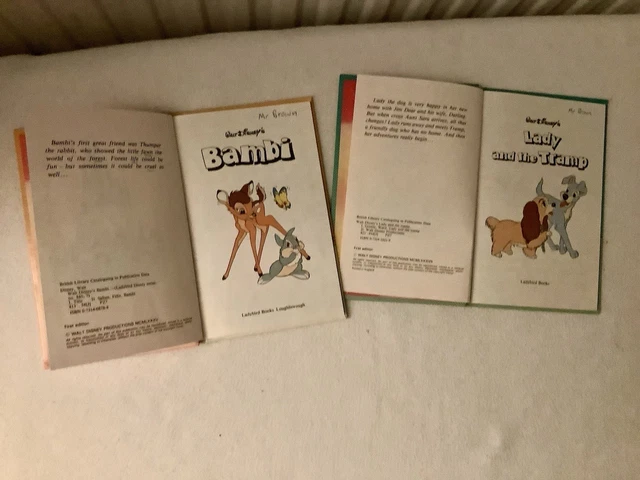 LADYBIRD WALT DISNEY Classics Collection x 2 Books. Condition excellent ...
