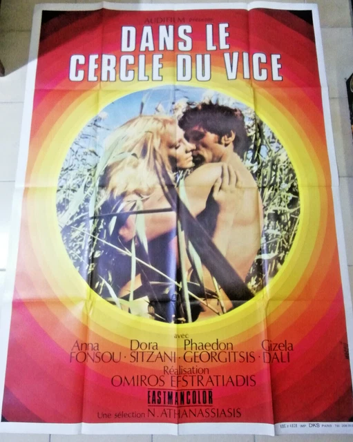 AFFICHE DE CINÉMA originale - " DANS LE CERCLE DU VICE" - 120x160 cm EUR 25,00 - PicClick FR