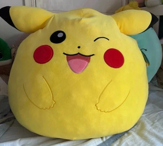 SQUISHMALLOWS POKEMON WINKING Pikachu Plush Toy Approx 20 Inches £31.92 ...