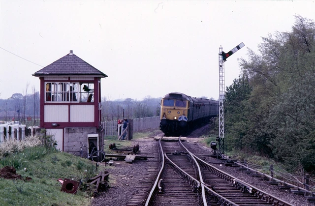 35MM RAILWAY SLIDE | Class 47 | 47016 | Orton Mere 1985 + copyright £2. ...