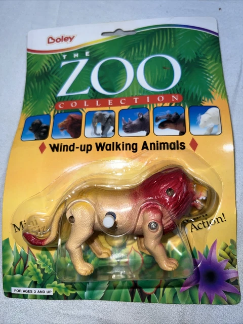 BOLEY THE ZOO Collection Wind Up Walking Animals LION £26.95 - PicClick UK