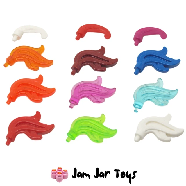 LEGO MINIFIGURE PLUMES Feathers Flames - Choose Your Colour - Mix and ...