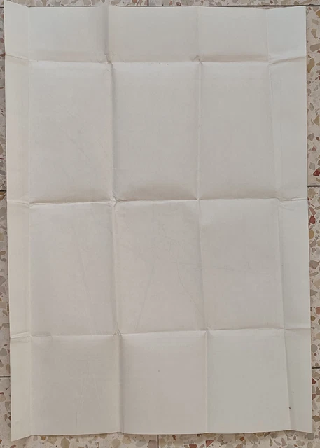 KIBBUTZ NIRIM AREA Map with South Gaza Strip 1961 Israel Egypt 50x70cm ...