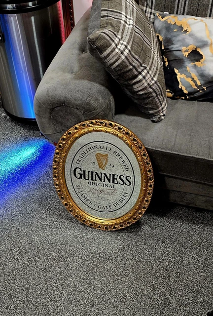 REGAL VINTAGE GUINNESS Mirror 674mm X 465mm Gilded Clay Frame £119.99 ...