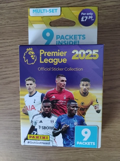 PANINI PREMIER LEAGUE 2025 Official Stickers Multi-Set (9 packets) £24. ...