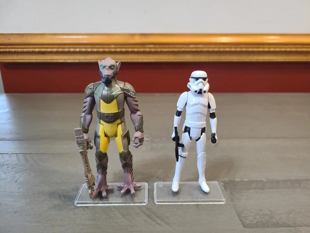 STAR WARS REBELS Garazeb Zeb Orrelios & Stormtrooper 2 Pack 3.75" Loose ...