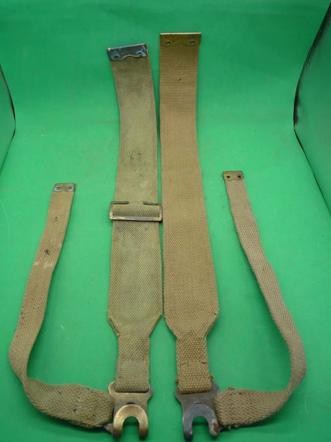 ORIGINAL WW2 PATTERN British Army L Straps Pair - 37 Pattern Webbing ...