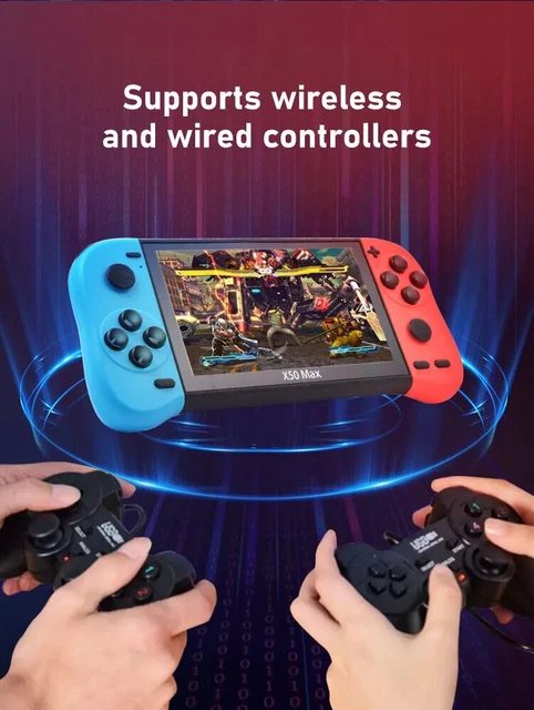 X50-MAX 5.1 INCH Handheld Console Support TV Portable Video Console ...