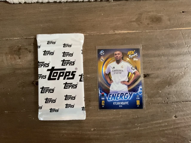 MATCH ATTAX 24/25 Kylian Mbappe Energy New Signing Card + New Signing ...
