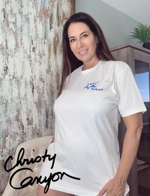 CHRISTY CANYON SEXY Adult Film Star Signed w/Her Hand Tracing on 8x10 ...