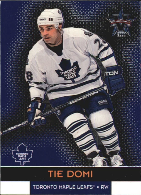 2000-01 VANGUARD MAPLE Leafs carte de hockey #92 cravate domi EUR 1,63 ...
