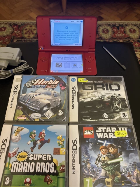 NINTENDO DSI XL Super Mario Bross 25th anniversary Con 4 Giochi ...