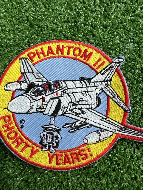 MCDONNELL DOUGLAS F-4 Phantom II - Phorty Years Cloth Patch - New £13. ...