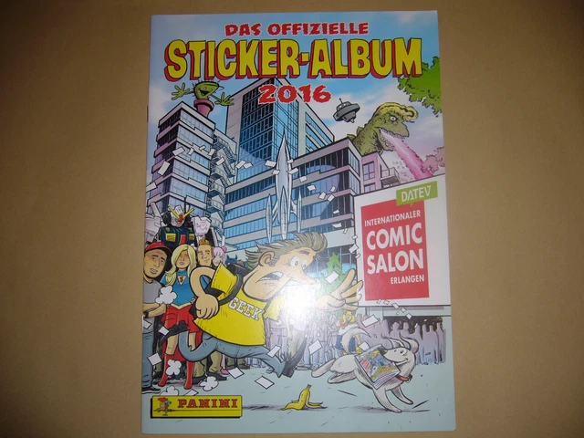 PANINI COMIC SALON Erlangen The Official Sticker Album 2016 Blank Album ...