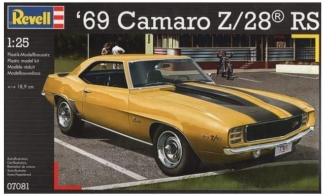 REVELL '69 CHEVY Camaro Z/28 RS 1:25 scale model kit - unbuilt but body ...