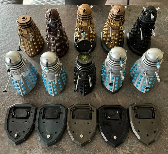 DOCTOR WHO DALEK Figure Set Rare - Classic And New Series Custom Figure ...