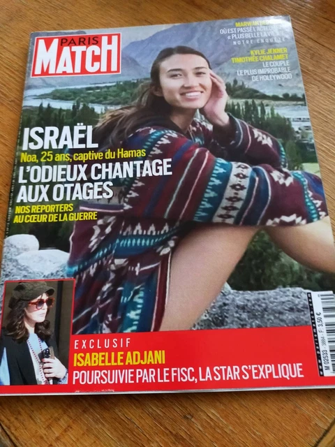 PARIS MATCH ISRAËL - ISABELLE ADJANI - N° 3884 du 12/10/2023 EUR 2,00 ...