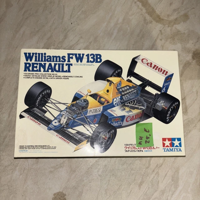 TAMIYA 20025 KIT 1/20 Williams Fw 13B Renault F1 £55.00 - PicClick UK