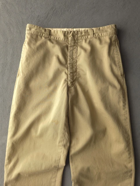 VINTAGE 1970S US Army Vietnam War Era Khaki Cotton Utility Pants ...
