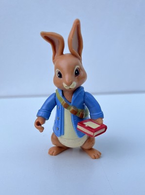 PETER RABBIT FIGURE Toy Nick Jr Nickelodeon Cbeebies holding red book £ ...