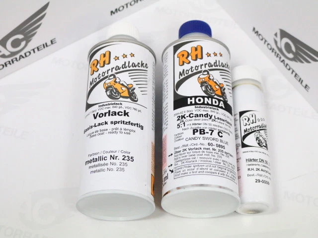 MOTORCYCLE COLOR LAQUE Candy Sword Blue PB-7C Honda CM 185 400 A T EUR ...