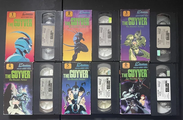 COMPLETE SET OF The Guyver: Bio-Booster Armor VHS Tapes 1-6 - Rare Collectible £82.56 - PicClick UK