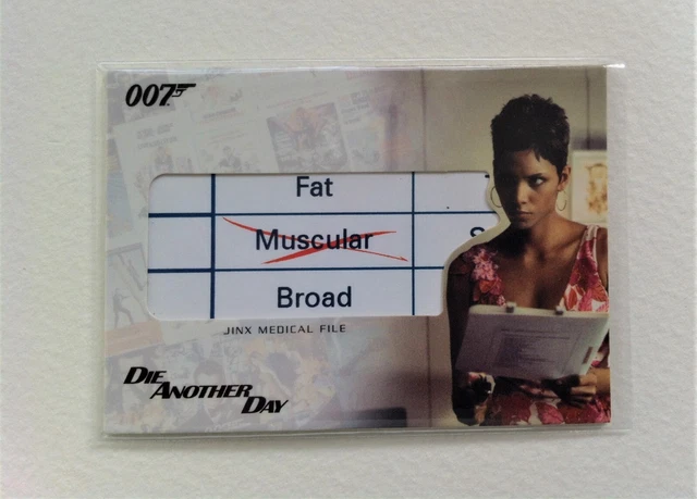 2007 THE COMPLETE James Bond RC11 Relic Card Jinx Medical File Die ...