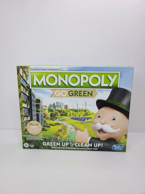 HASBRO MONOPOLY HASBRO Monopoly - Go Green New £16.50 - PicClick UK