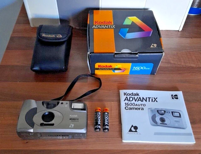 KODAK ADVANTIX 1600 Auto APS 35mm Film Camera With Case and Batteries ...